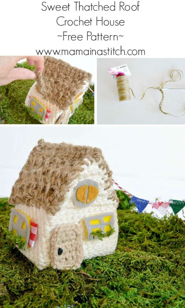 Little Thatch Roof Crochet House – Mama In A Stitch