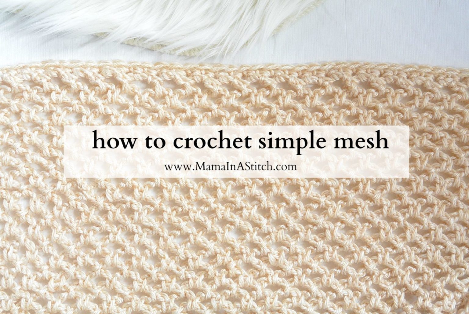 How To Crochet Diamond Mesh Stitch – Mama In A Stitch