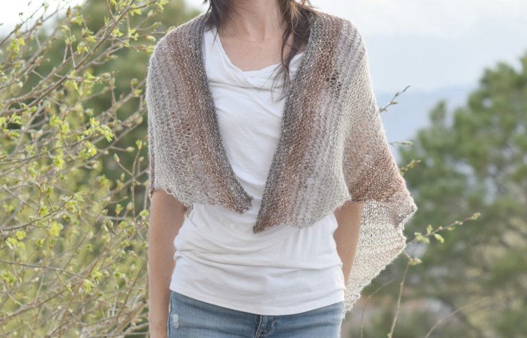 How To Knit An Easy Triangle Wrap – Mama In A Stitch