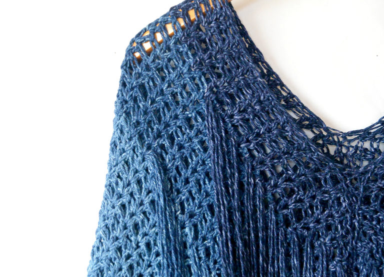 Azul V-Mesh Easy Crochet Poncho Pattern – Mama In A Stitch Azul V-Mesh Easy Crochet Poncho Pattern – Mama In A Stitch