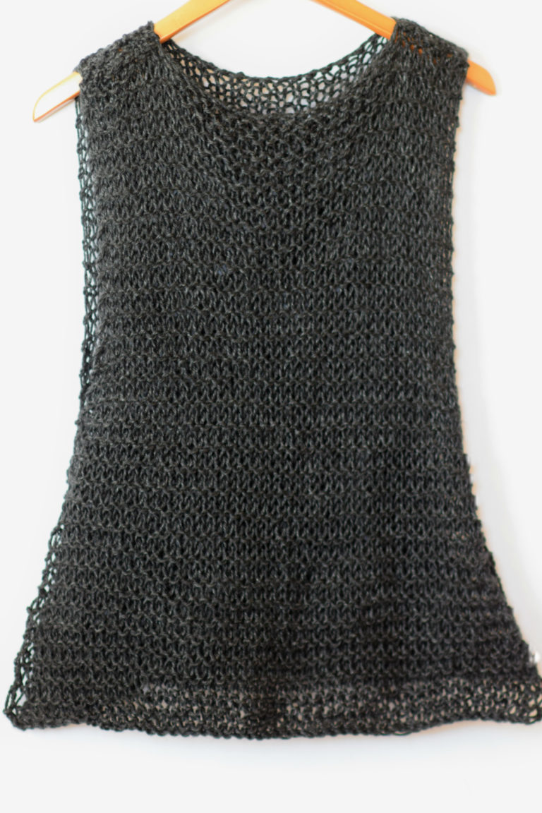 Easy "Little Black" Tank Top Knitting Pattern – Mama In A Stitch