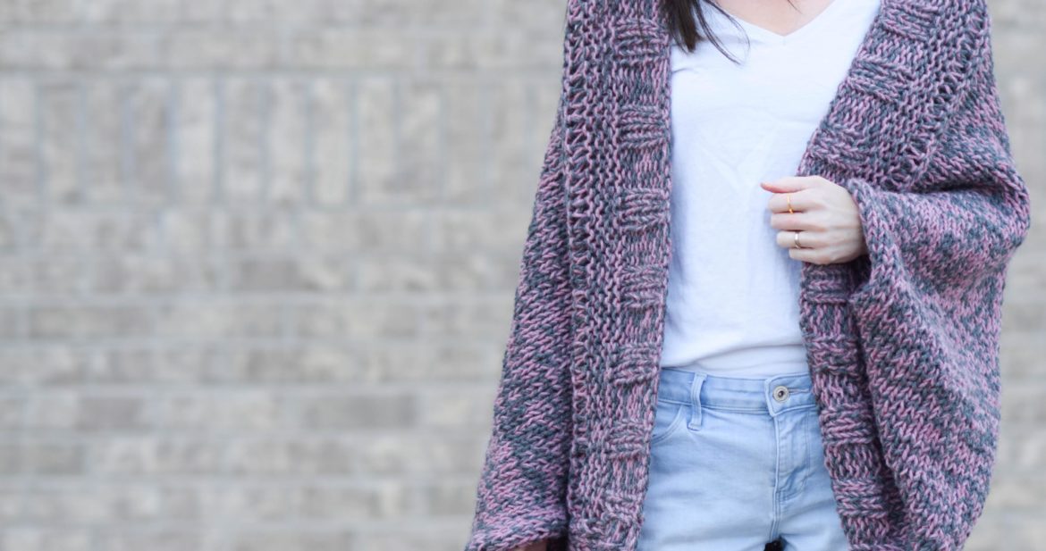 Easy Relaxed Marled Cardigan Knitting Pattern – Mama In A Stitch