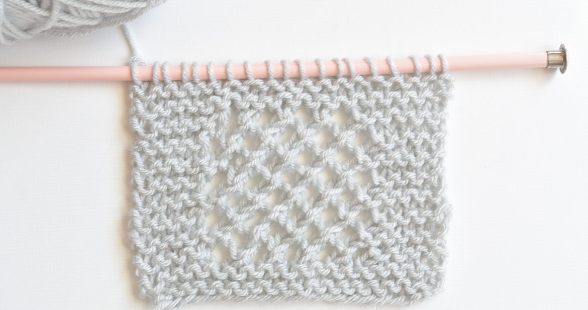 Knit Mesh Square Pattern – Mama In A Stitch