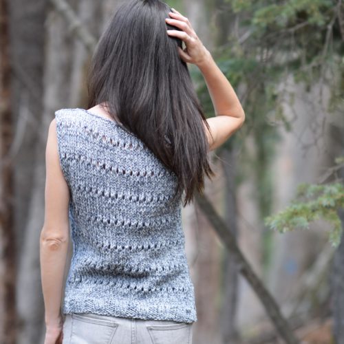 Eyelet Sleeveless Top Easy Knitting Pattern – Mama In A Stitch