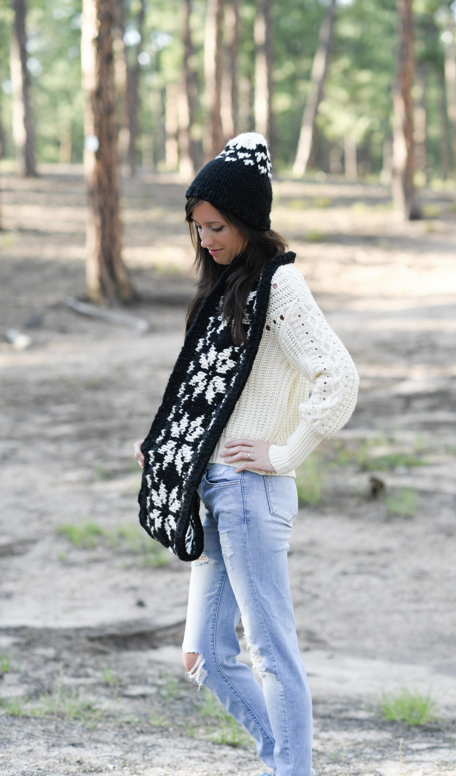 Scandinavian Scarf Free Knitting Pattern – Mama In A Stitch