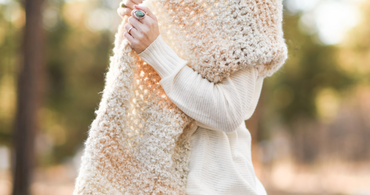 Juno Boucle Beginner Crochet Wrap Free Pattern – Mama In A Stitch