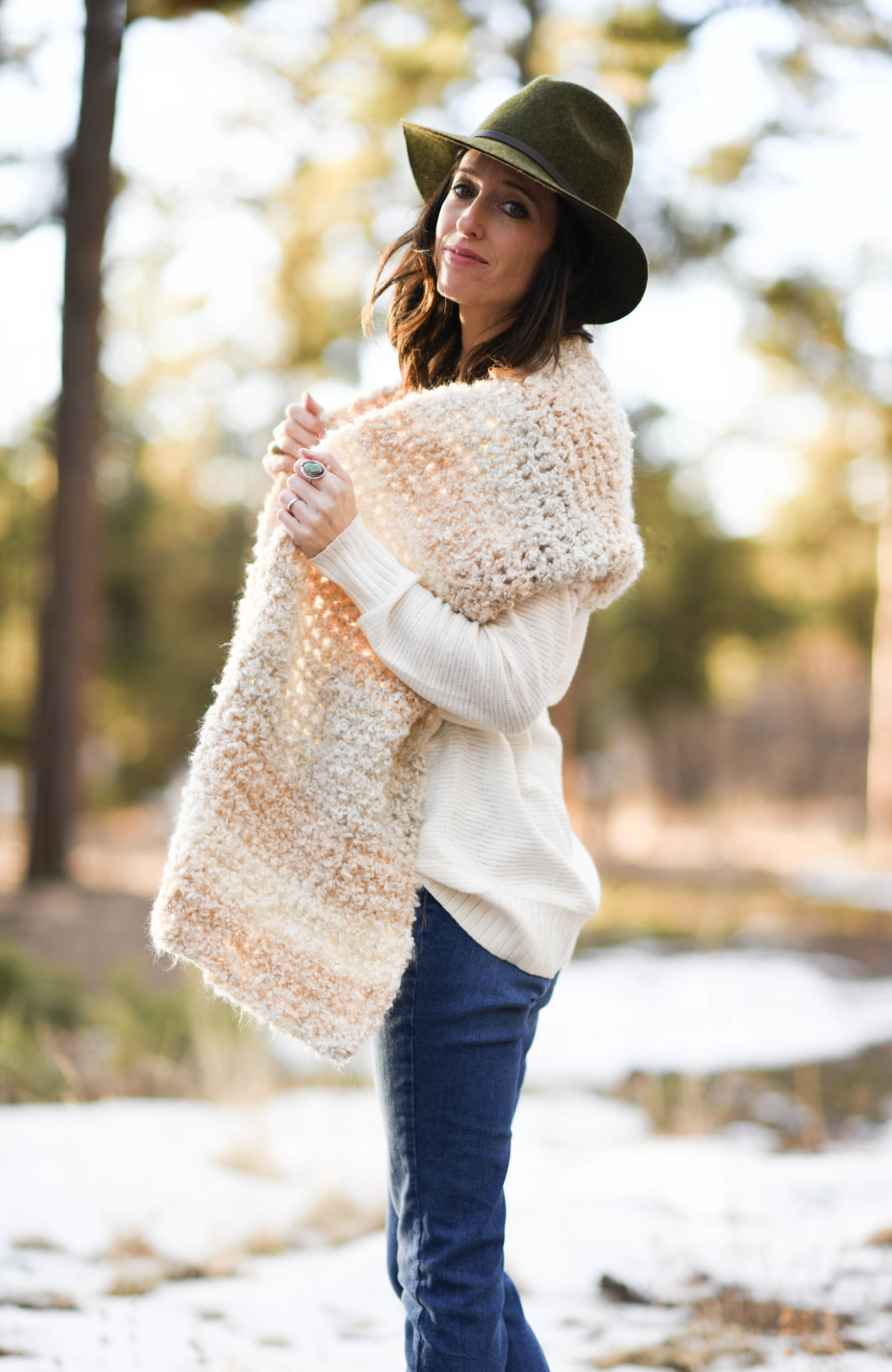 Juno Boucle Beginner Crochet Wrap Free Pattern – Mama In A Stitch
