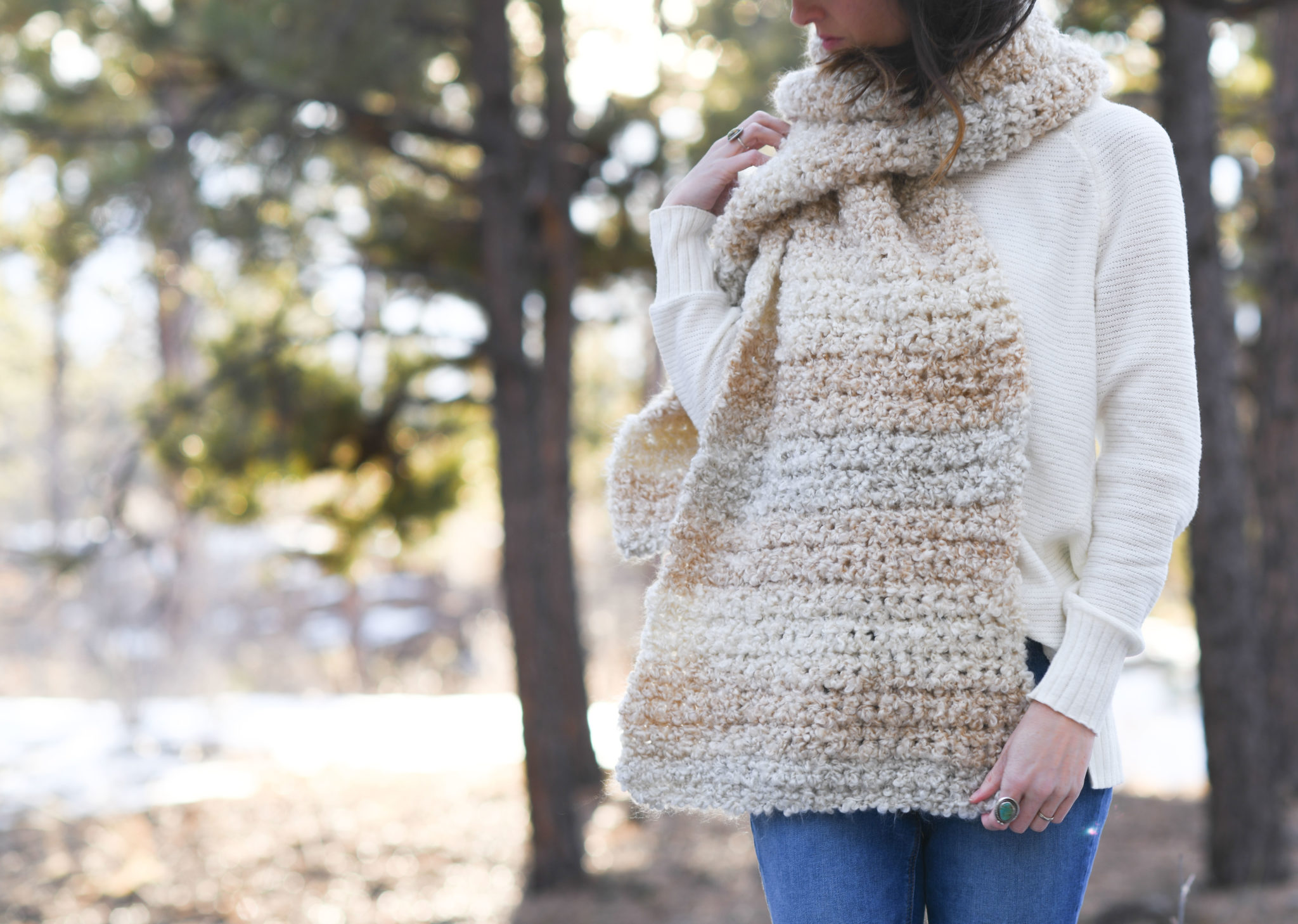 Juno Boucle Beginner Crochet Wrap Free Pattern – Mama In A Stitch
