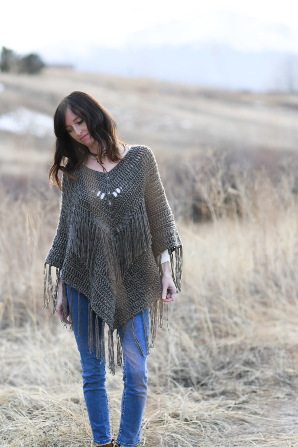 How To Crochet A Poncho - Trails End Seamless Poncho – Mama In A Stitch