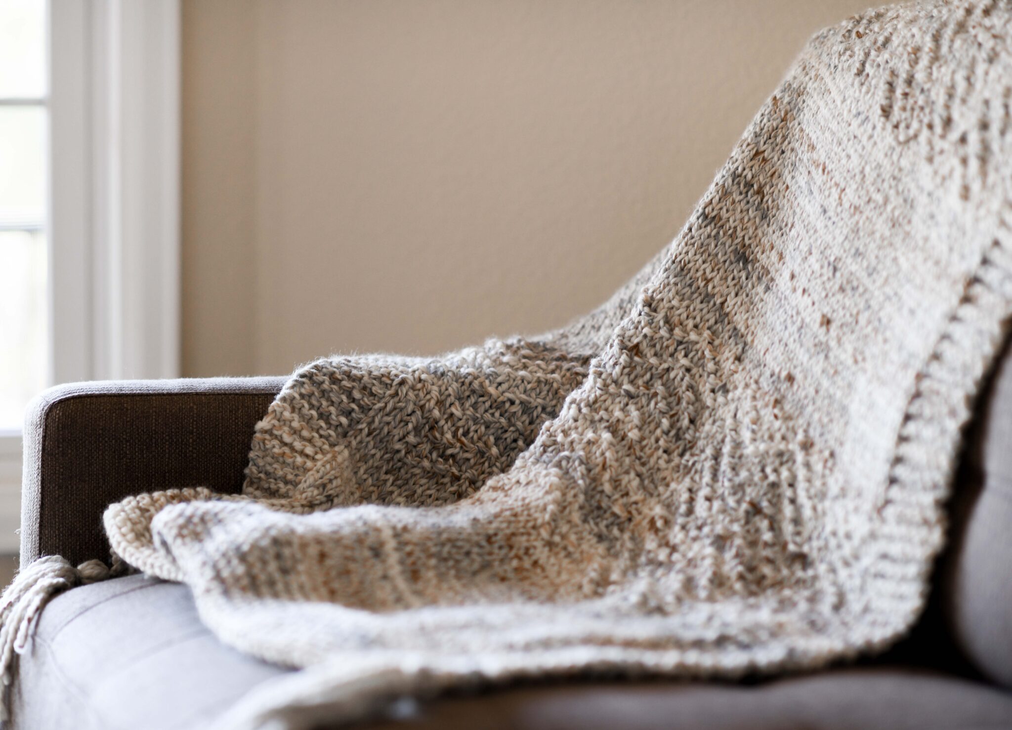Modern Mountain Throw Knitting Pattern – Mama In A Stitch