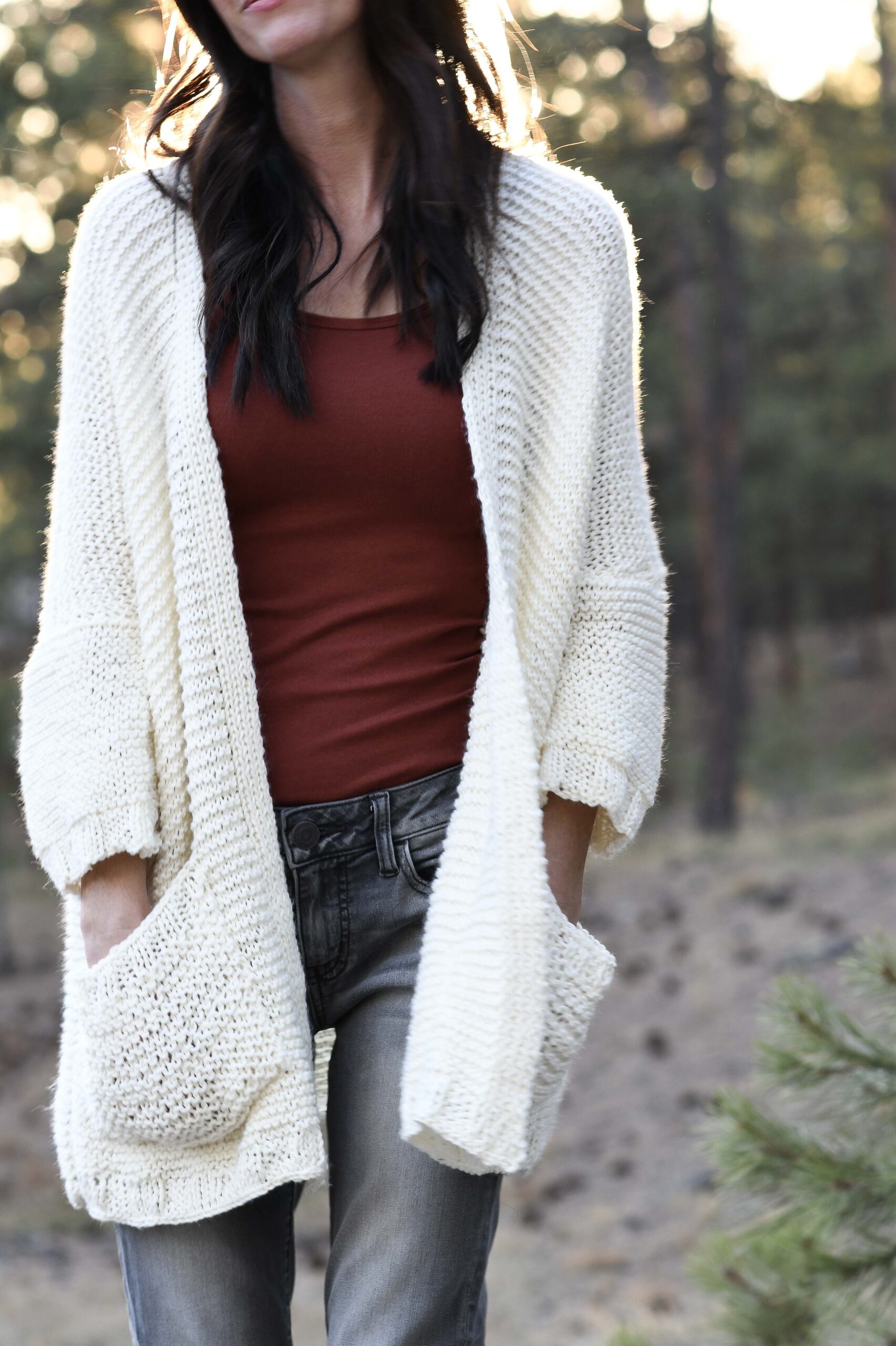 Haven Pocket Shawl Cardigan Knit Pattern – Mama In A Stitch
