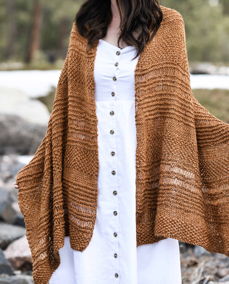 Cosmos Textured Knit Wrap – Mama In A Stitch