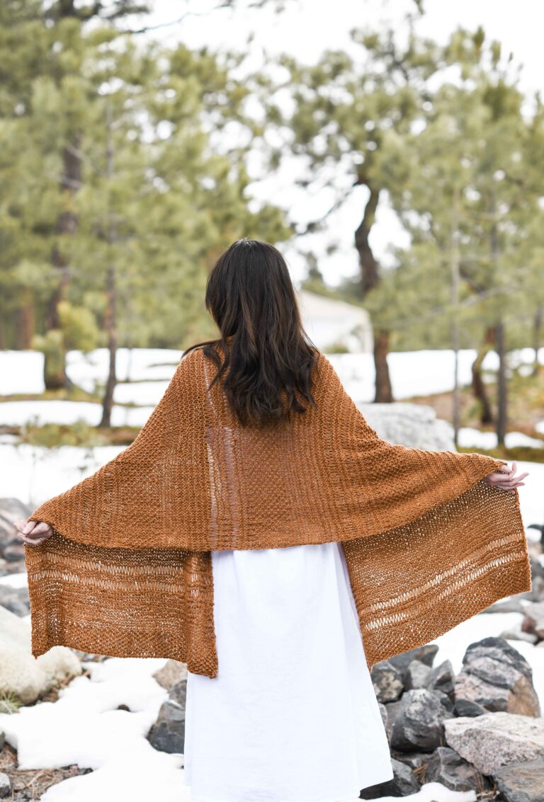 Cosmos Textured Knit Wrap – Mama In A Stitch