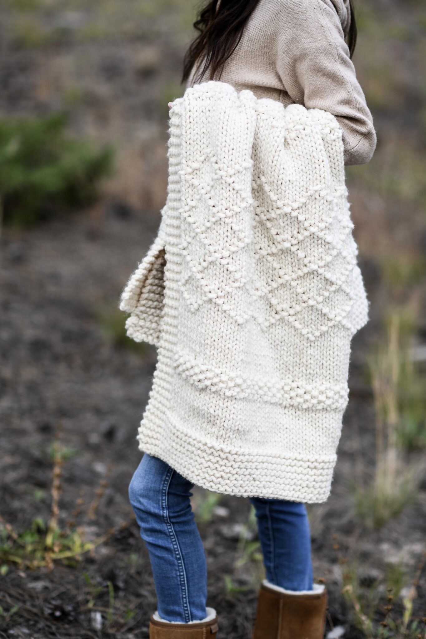 Autumn Lattice Throw Knitting Pattern Mama In A Stitch