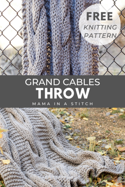 Cable Knit Blanket Pattern – Mama In A Stitch