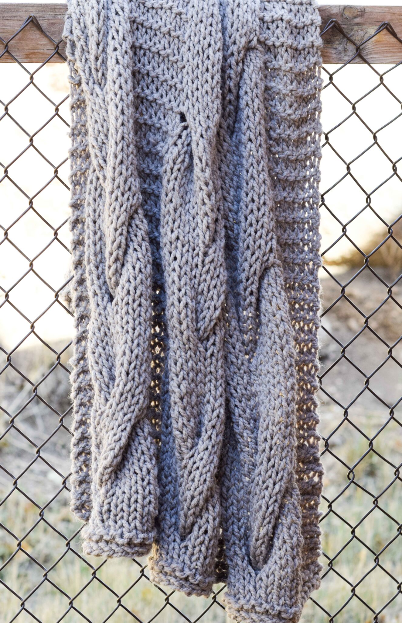 Cable Knit Blanket Pattern – Mama In A Stitch