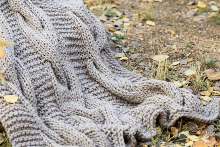 Aspen Mountain Throw Blanket Knitting Pattern – Mama In A Stitch