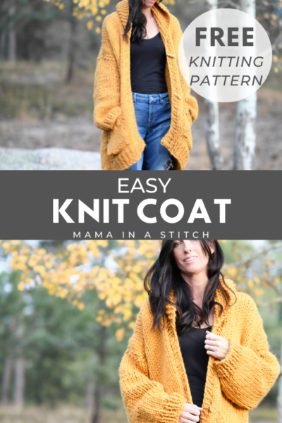 Knit Coat Pattern – Mama In A Stitch