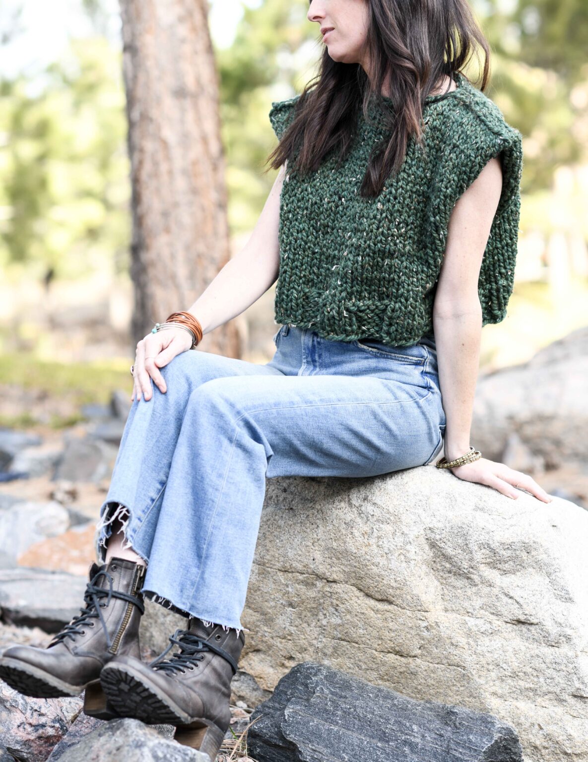Easy Alpine Vest Knitting Pattern – Mama In A Stitch