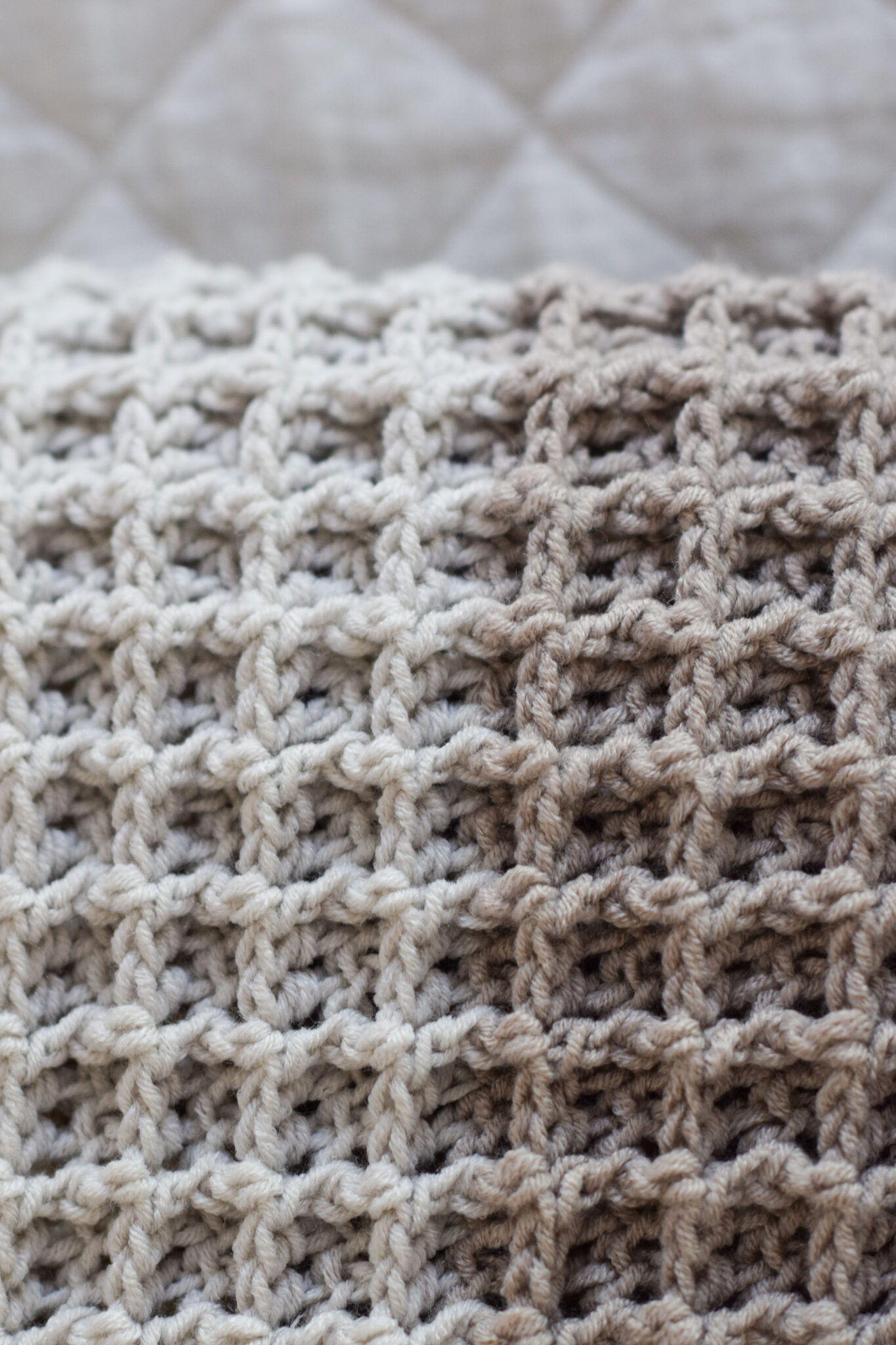 Waffle Stitch Crochet Blanket Pattern – Mama In A Stitch