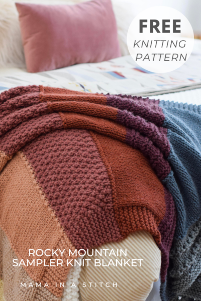Rocky Mountain Sampler Blanket Knitting Pattern – Mama In A Stitch