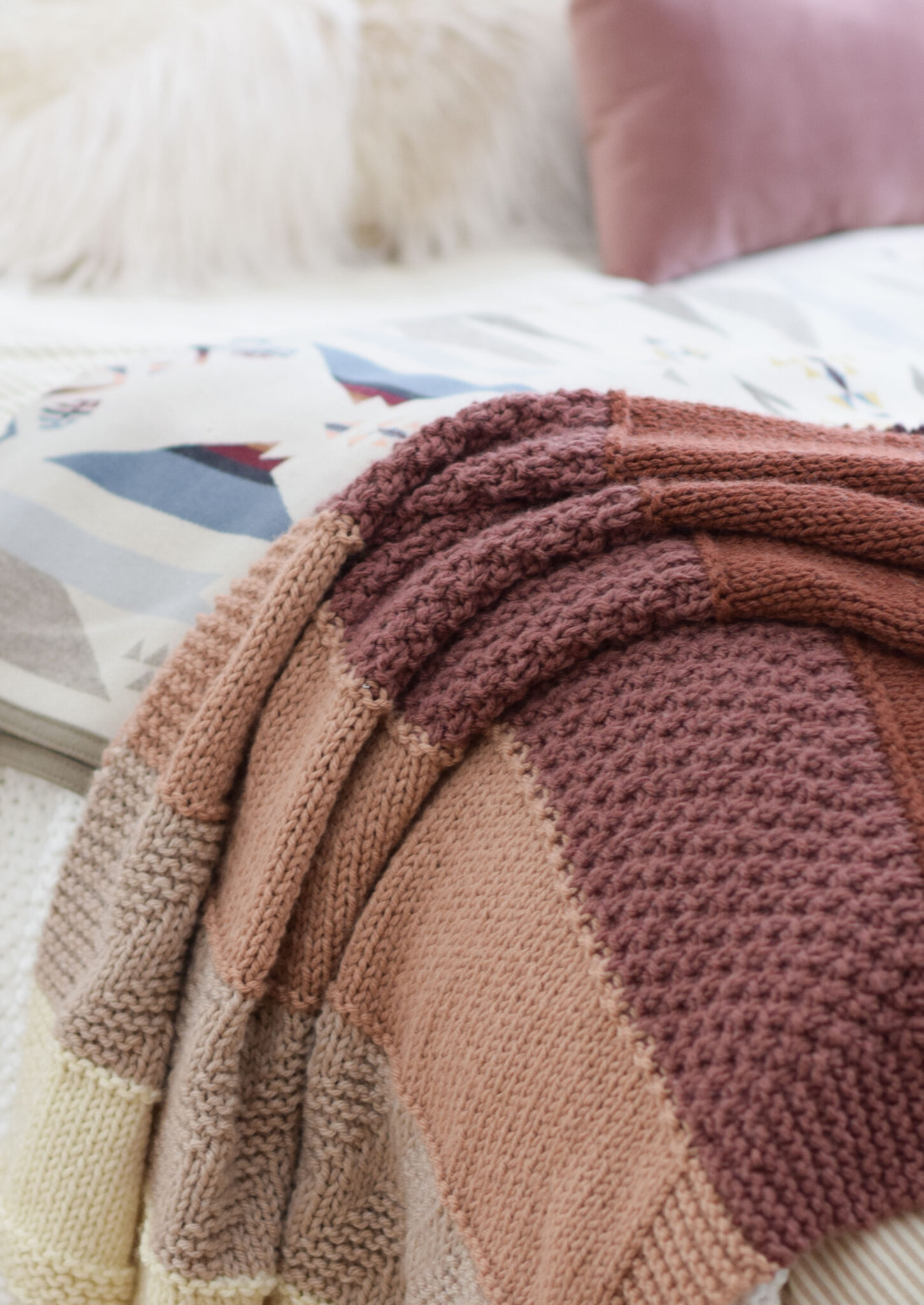 Rocky Mountain Sampler Blanket Knitting Pattern – Mama In A Stitch