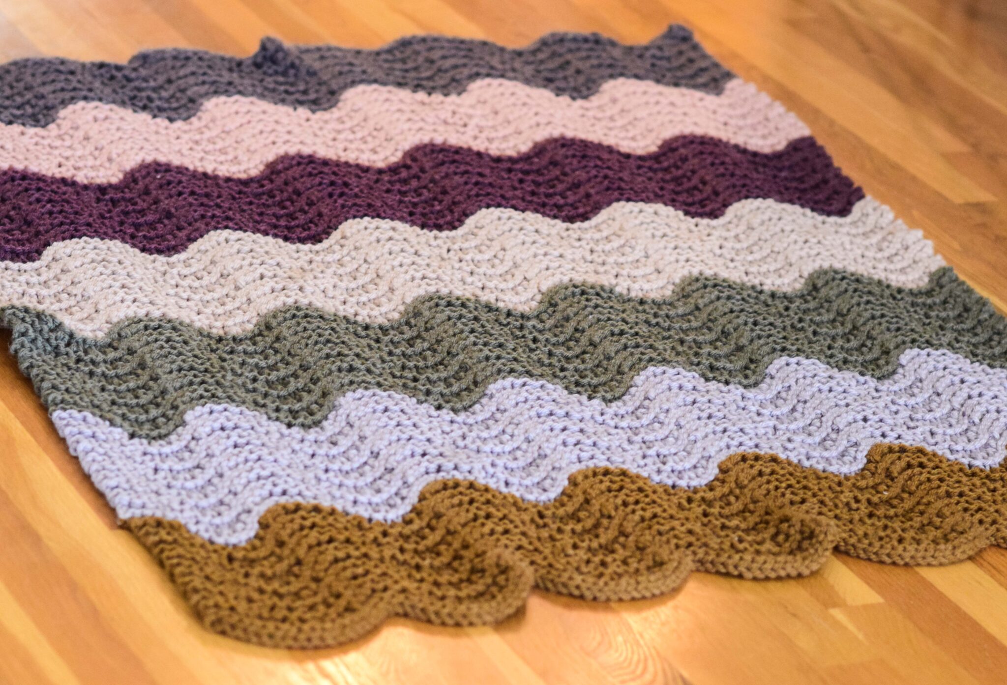Fall Horizons Blanket Knitting Pattern – Mama In A Stitch