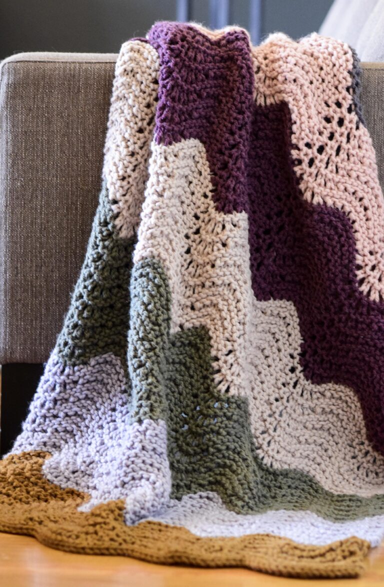 Fall Horizons Blanket Knitting Pattern – Mama In A Stitch
