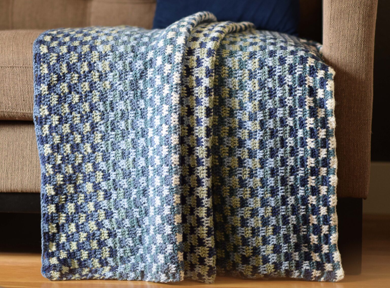 Checkered Blanket Crochet Pattern – Mama In A Stitch
