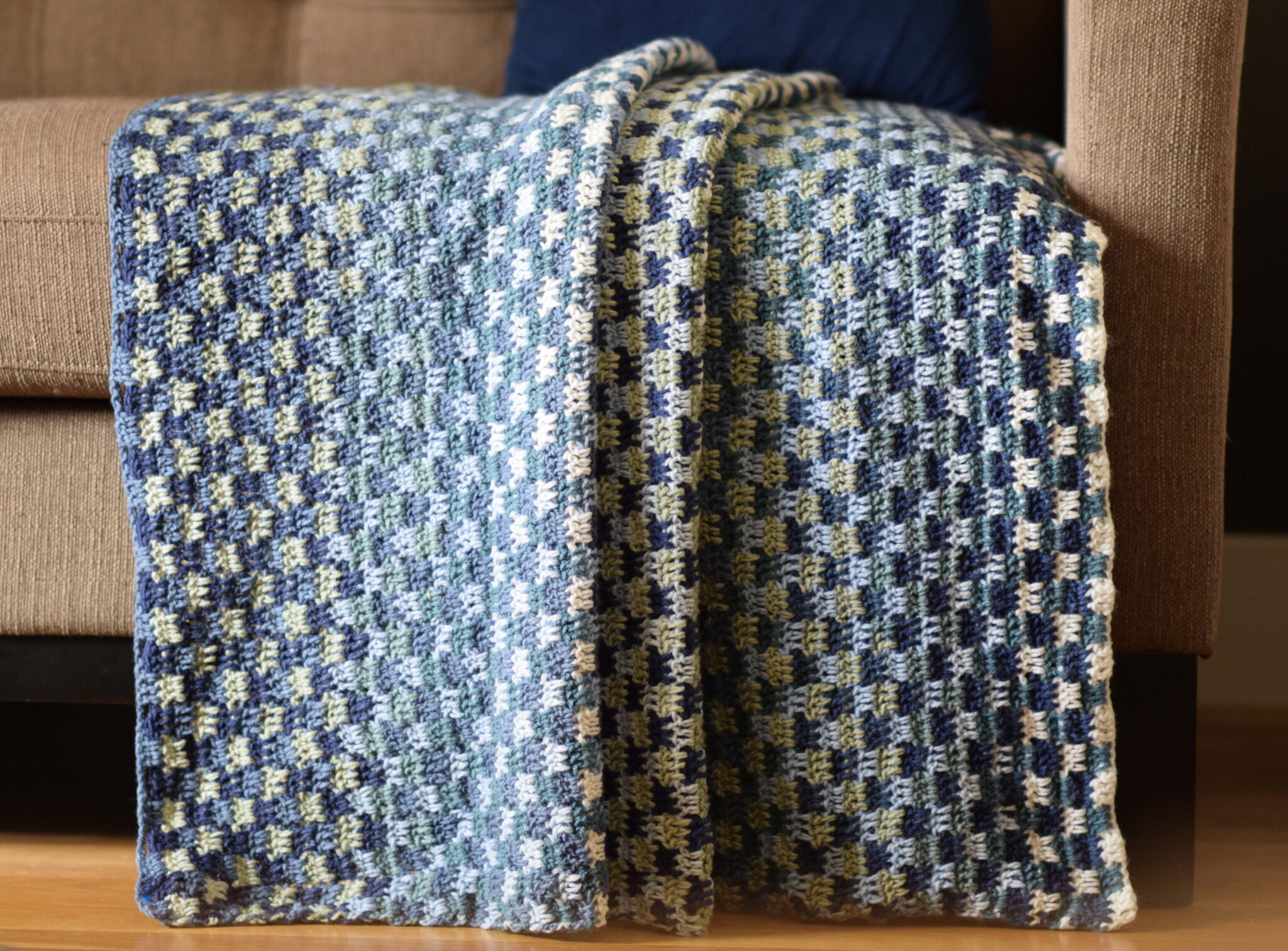 Checkered Blanket Crochet Pattern – Mama In A Stitch
