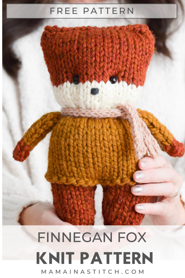 Easy Fox Knitting Pattern – Mama In A Stitch