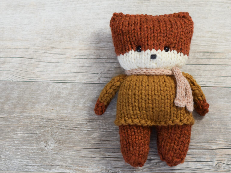 Easy Fox Knitting Pattern – Mama In A Stitch